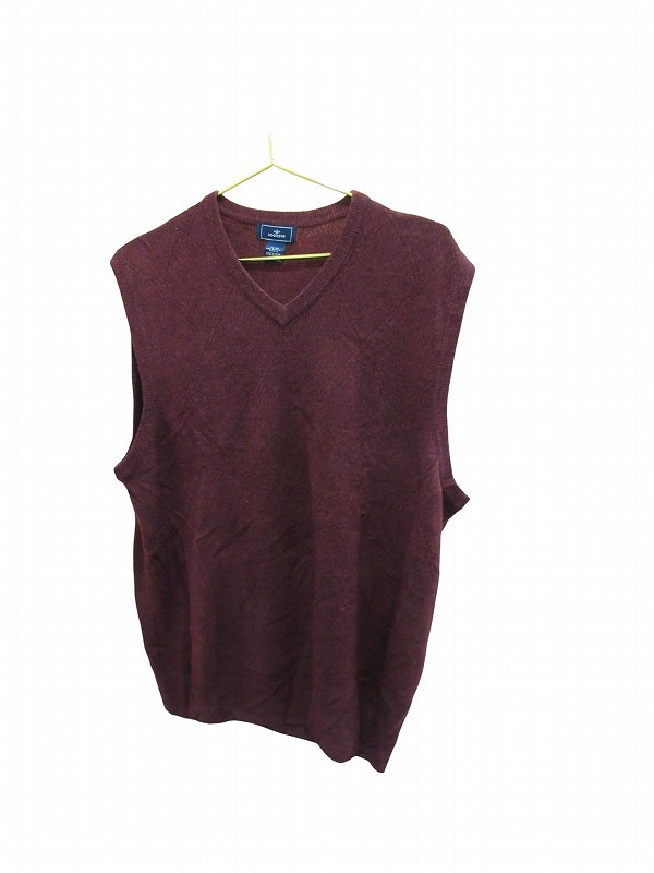 【中古】未使用品 DOCKERS ベスト ニット DOCKERS バーガンディ XL メンズ 【ベクトル 古着】 260614ブランドDOCKERS 表記サイズXL実寸サイズ身幅：59cm　着丈：73cm　　素材アクリル100色バーガンディ...