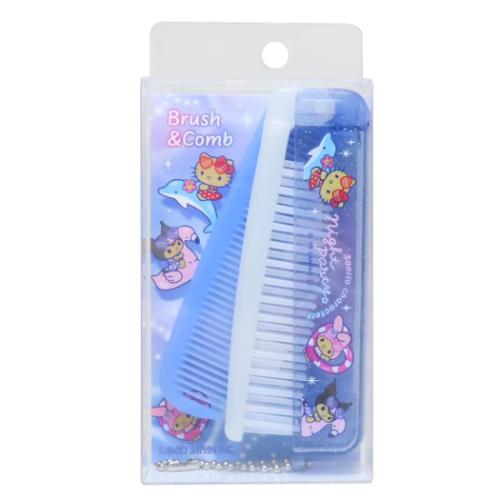折りたたみブラシ＆コーム ヘアブラシ サンリオキャラクターズ night party サンリオ カミオジャパン 折りたたみくし メール便可生活雑貨 おしゃれ 部屋 お祝い ギフトに 日用雑貨大人気サンリオキャラクターからまたまた可愛いアイテ...