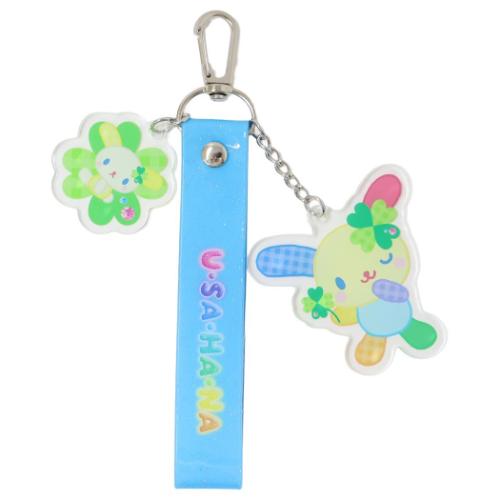 ラメタグキーホルダー キーホルダー ウサハナ Happy Clover Days サンリオ カミオジャパン バッグチャーム メール便可毎日使うものだからこそこだわりを 大人可愛い女性向け雑貨大人気サンリオキャラクターからまたまた可愛いアイテ...
