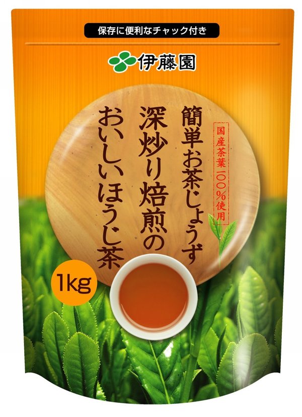 ※他店舗と在庫併用の為、品切れの場合は、ご容赦ください。商品紹介大容量1kgの急須タイプのお湯だし専用のほうじ茶リーフです。熱湯でサッと入れても香ばしい、じっくり深入り焙煎したほうじ茶。国産茶用100%。保存に便利なチャック付袋を採用してい...