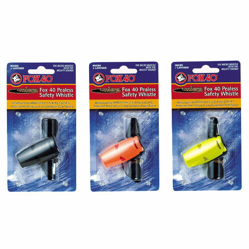 ↑上の階層にもどる FOX 40[フォックス40]MICRO サイズ 約54×26×12mm 重量 約5g その他 ストラップ付