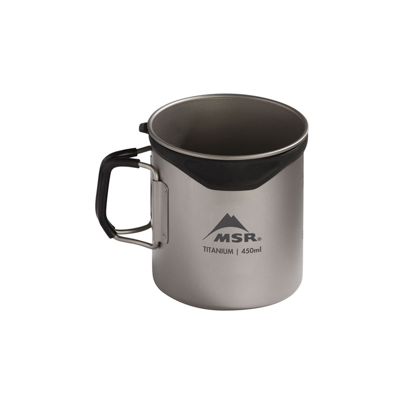 MSR[エムエスアール]タイタンカップ 450ml 商品説明 究極のミニマリスト向けの小型ポットにもなる超軽量カップです。 シリコン製リップセーバーバンド付き。(カップを加熱する際は外してください)シリコンコーティングされたハンドルは、パッ...