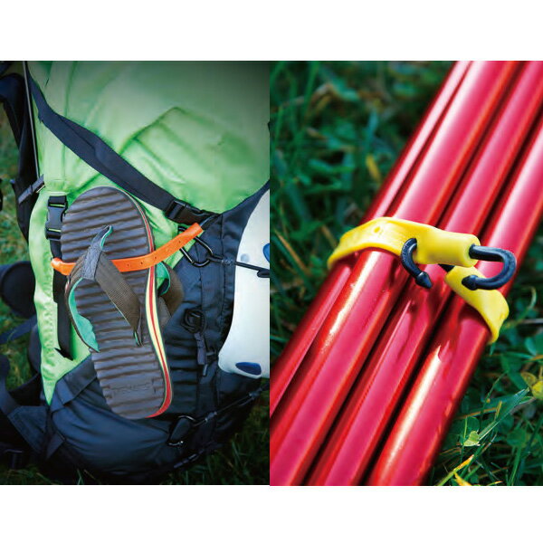 StrapGear[ストラップギア]STRAPGEAR 10インチ 商品説明 約1.5倍の長さに伸縮するシリコンを採用することで、適度なテンションをかけながら固定できるストラップベルト。先端のフック同士をひっかけたり、ベルトの穴にフックを差...