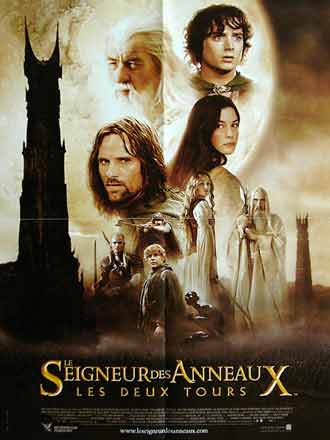 (米・ニュージーランド)　'02監　督* ピーター・ジャクソン出演者* イライジャ・ウッド* イアン・マッケラン* ビゴ・モーテンセン ポスターサイズS◆当店で取り扱いのポスターは、フランスからの直輸入オリジナルヴィンテージ映画ポスターです...