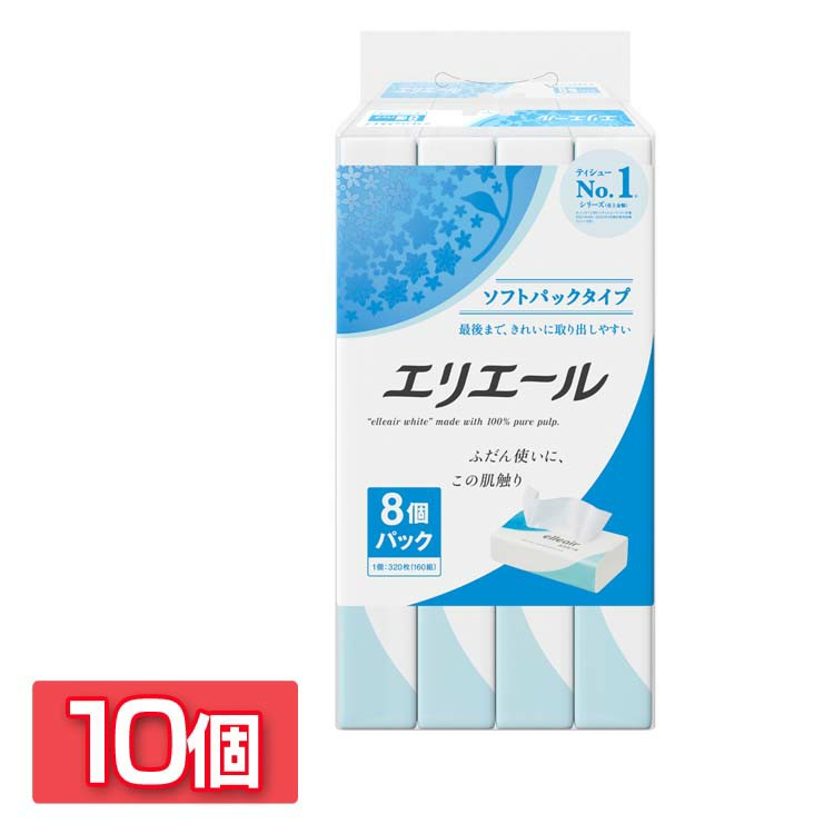 自然由来の柔軟成分を配合し、当社柔軟剤非配合商品比1.3倍のやわらかさを実現しました。お部屋・水回り・車の中・外出時など、様々なシーンで使いやすいソフトパックタイプ。パルプ100％。●商品サイズ（cm）：幅約19.5×奥行約10.1×高さ約...