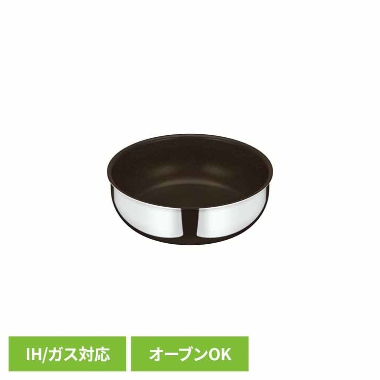 ◆素地を活かした高級感のあるミラー仕上げ◆IH・ガス火対応◆アルミとステンレスの2層構造◆耐摩耗性デュラブルコート◆外面に溝が無く洗いやすい◆オーブンOK◆超深型だから煮込み料理や揚げ物にもオススメ◆食洗機OK●商品サイズ（cm）幅約25....