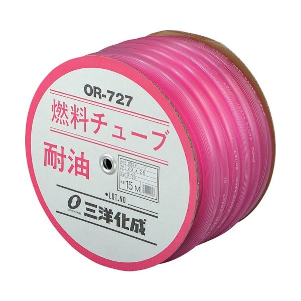 ■商品内容●JASO規格適用外商品です。●柔らかく、折れにくいので曲げ半径が小さく、狭小部の取り付け・配管に好適です。■商品スペックその他仕様：●外径(mm):26●長さ(m):15●内径(mm):20●適用流体:燃料(ガソリン・軽油など)...