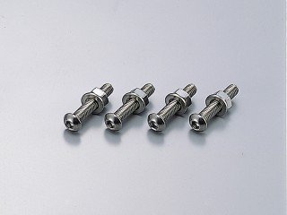 410101063010 ・広告文責（株式会社ビッグフィールド ・072-997-4317）4本入 ステンレス製 ネジピッチ:1.0mm 標準締め付けトルク:10N・m (1.0kgf・m) ステンレスナット・スプリングワッシャ付 サイズ:...