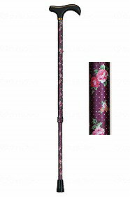 商品名 &nbsp;アルミ製花柄伸縮杖/ムラサキ/- 瀬川商店 1852　送料込！ &nbsp;商品説明 落ち着いた上品な花柄です。木製グリップで握りやすい。○サイズ：長さ72〜95cm（2.5cmピッチ 10段階）○グリップ長さ：12cm...