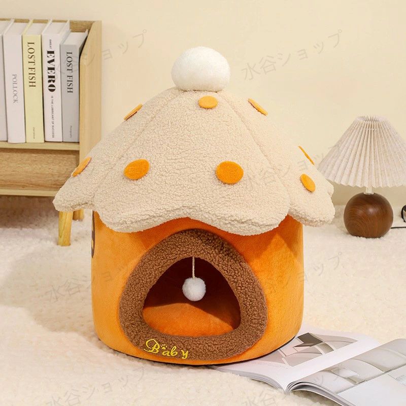 商品情報 商品詳細 【商品サイズ】： 写真参考 【こちらの商品は圧縮して発送となりますので、ご了承ください。】 【素材】ポリエステル 【保温性抜群】ボリューム感たっぷりのふかふかなドーム型のペットハウス 秋冬はポカポカあったか、夏は冷房対策...