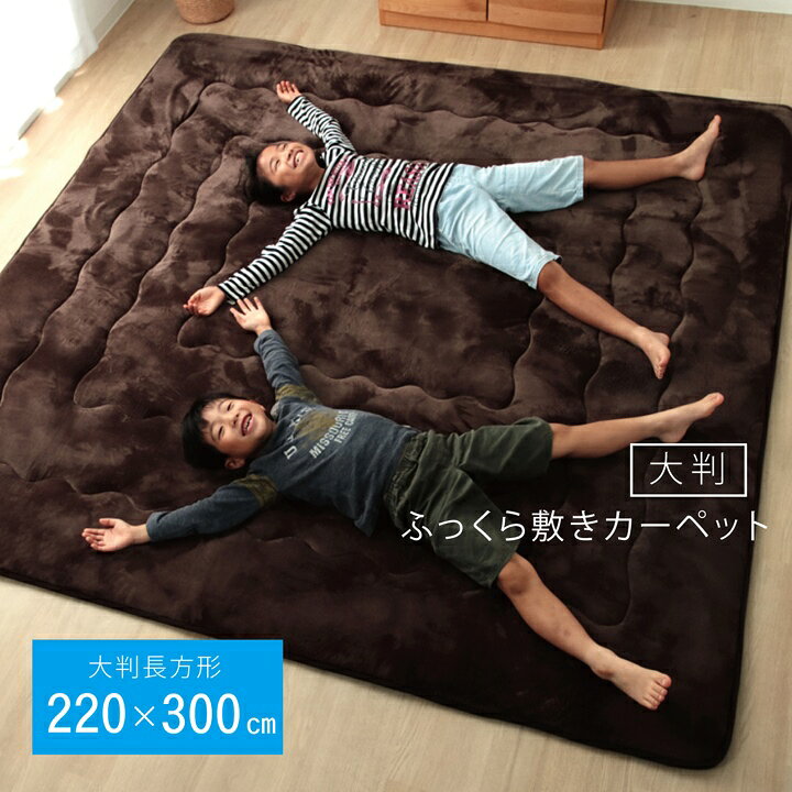 関連商品ラグ コーデュロイ キルティング 滑りにくい 防音 ボリューム 厚い ...ふっくら 敷き カーペット 大判 約220×260cm ラグ クッショ...超大判 ふっくら 敷き カーペット 220×360cm ラグ 長方形 ...19...