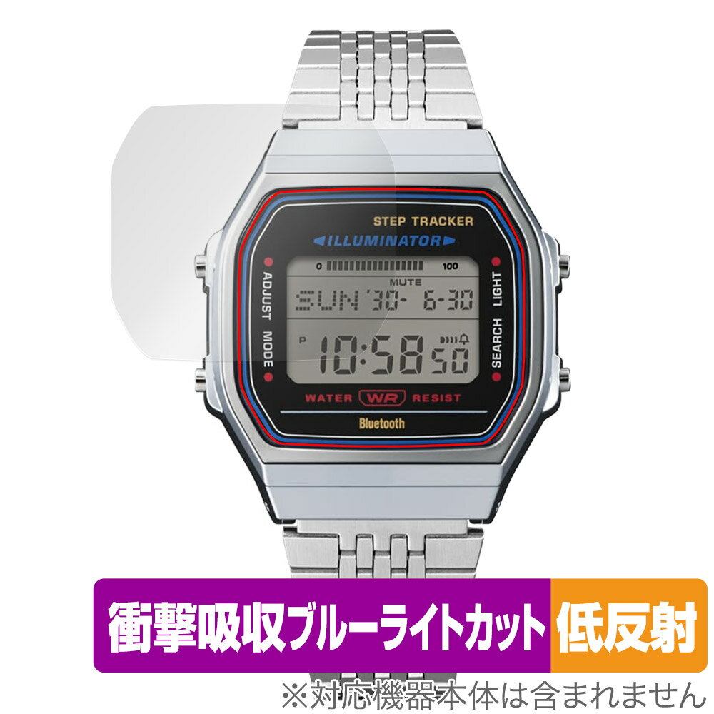 カシオ「CASIO Collection STANDARD ABL-100WE / ABL-100WEG」に対応した衝撃から保護する液晶保護シート！ 衝撃吸収低反射ブルーライトカットタイプ OverLay Absorber(オーバーレイ ア...