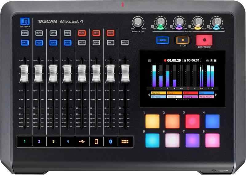 TASCAM タスカム ポッドキャスト制作ワークステーション/USBオーディオインターフェース Mixcast 4“簡単・できる”ポッドキャスト編集ソフトウェア