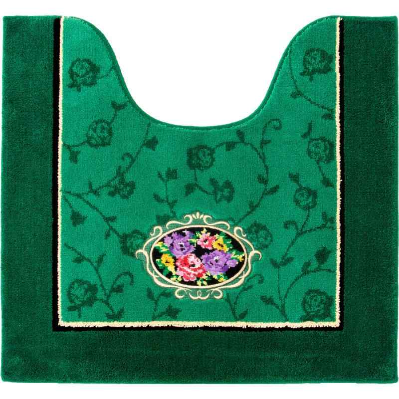 オカ(OKA) トイレマット グリーン 約60cm×63cm シェニールロゼ (エレガント ゴージャス)サイズ：約60cm×63cmサイズ：約60cm×63cmマットの高さ：約13mm首下：約42cm素材：パイル糸(黒) アクリル系100％...