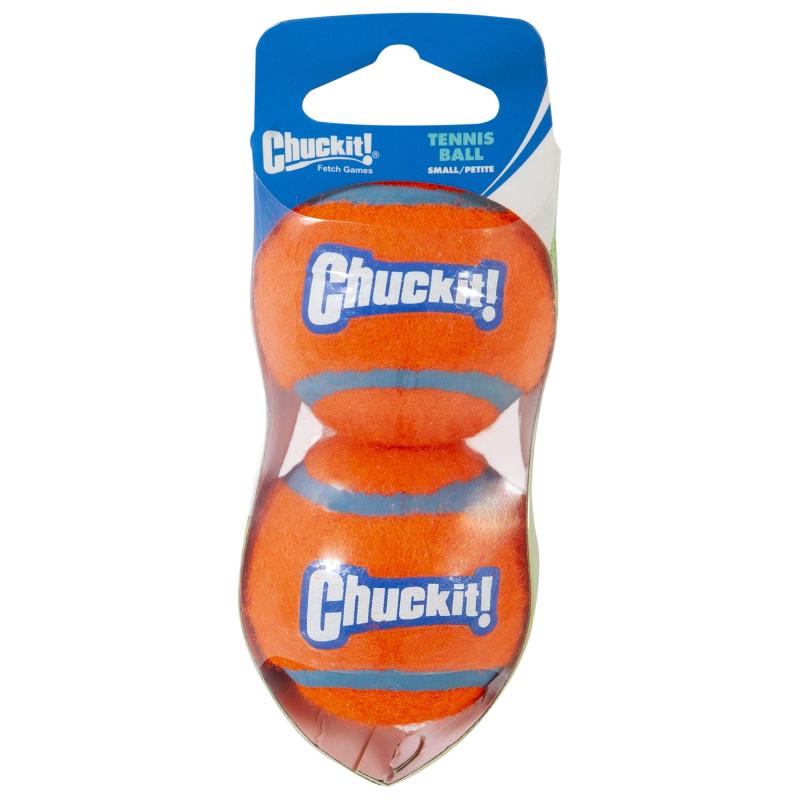 Chuckit Small Tennis Ball 2 inch, Shrink Sleeve Package by Canine Hardware