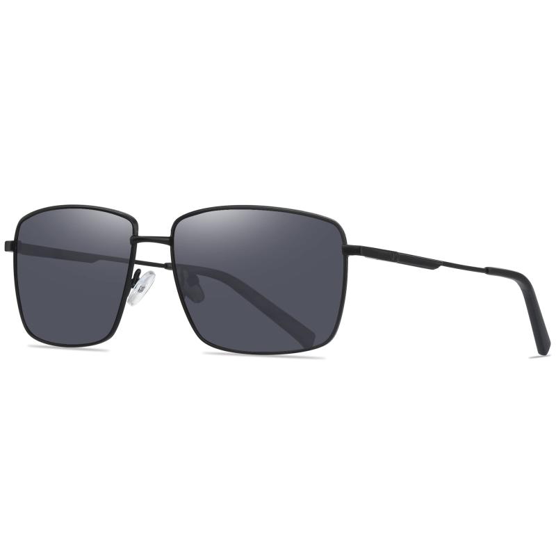 [Grnuosch] サングラス メンズ 偏光 ライトカラー uvカット 運転 釣り用 ランニング 登山 サングラス sunglasses for men M3373【サングラス 偏光】偏光特性を持つ偏光レンズは、反射や散乱のまぶしさなどを...