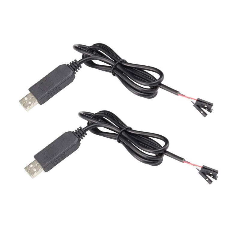KKHMF 2個 USB to UART TTL RS232 PL2303HX ワイヤーアダプタ変換ケーブルRaspberry Pi Arduino用シリアルケーブルのTTLに社ベースのUSBを標準PL2303HXチップセットを使用して設計...