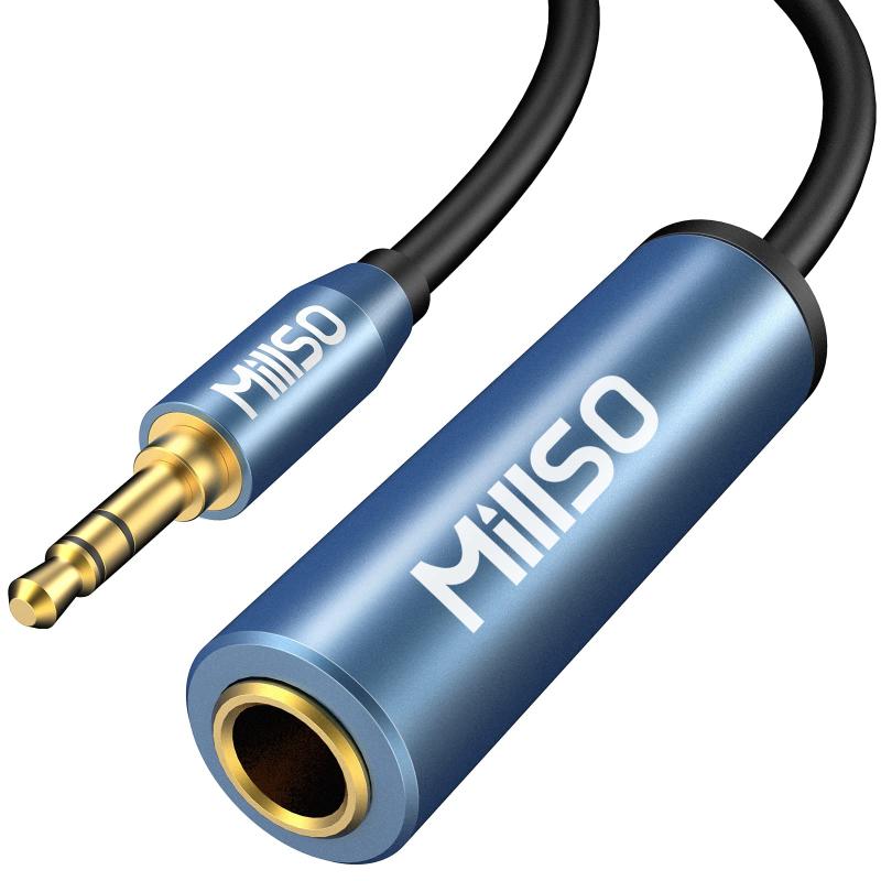 MillSO 6.35mm 3.5mm オーディオ変換アダプター