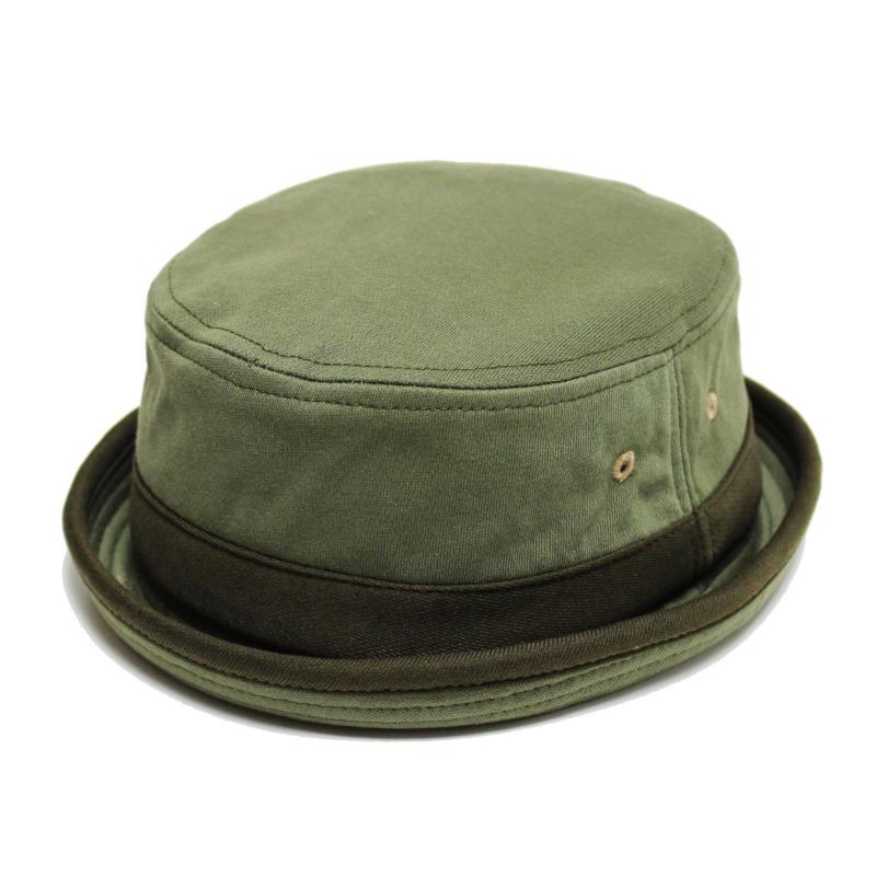 [ルーベン] 大きいサイズも選べる SWEAT PORK PIE HAT スウェット ポークパイハット【素材】コットン95% ポリウレタン5%【サイズ】 FREE/頭周り ～58.5cm （サイズ調節可）高さ10cm ツバ5cm XL/頭周...
