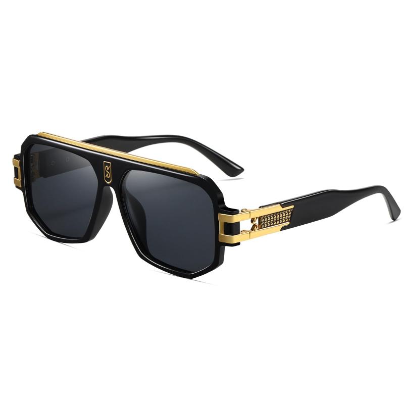 [SHEEN KELLY] 人の方法パイロットの特大金属フレームの Eyewear のための分極された平らな上の正方形のサングラス
