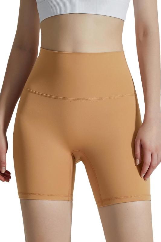 [MORGEN SKY] レギンス スパッツ レディース ヨガパンツ タイツ 3分丈 ハイウエスト ヒップアップ ヨガ ショートパンツ 通気 速乾 ストレッチ トレーニング 美尻 美脚 DK009✨【肌の感生地】(1)高品質なナイロン＋スパ...