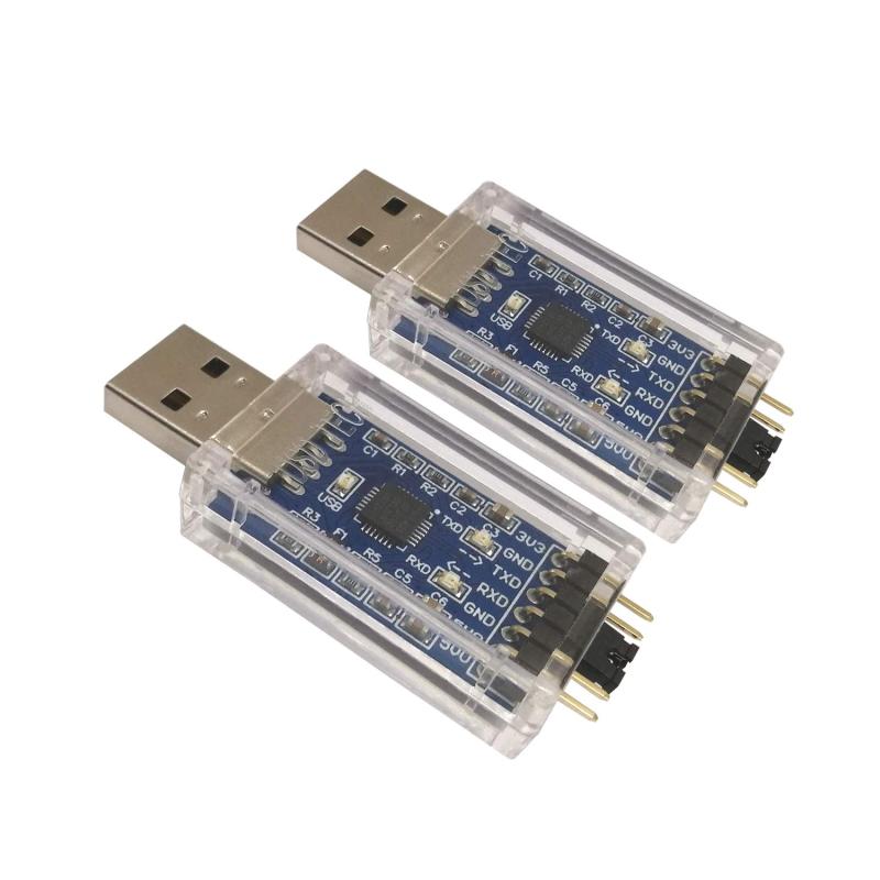 DSD TECH 2PCS USB TTL シリアル変換アダプタ CP2102チップを搭載 Windows 7、8、10、Linux、Mac OS Xに対応機　能：USBからTTLへの電子プロジェクト用に設計されておるシリアルコンバーターで...