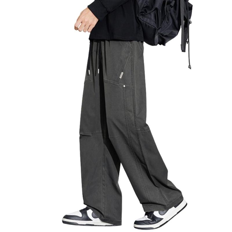 [PenBille] ズボン メンズ 秋服 パンツ ポケット付き カーゴパンツ ストリート系 ハンサム スウェット ワイドタイプ ロングパンツ ストリートスタイル おしゃれ カジュアル 快適 ゆったり 大き多くのポケットを備えた定番のカーゴ...