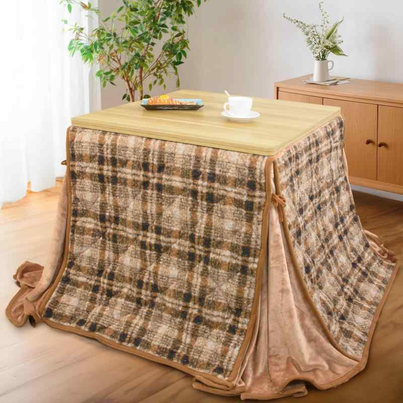 JEMA ハイタイプ こたつ布団 単品 ダイニングテーブル用 省スペース