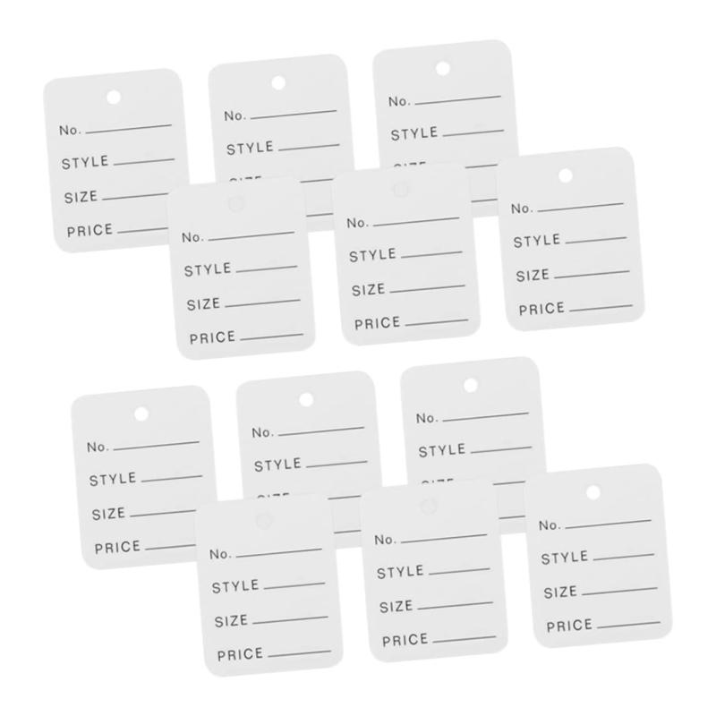 NUOLUX 1000 タグ タグ ネックレス タグ ストア タグ リング タグ ブレスレット タグ ジュエリー タグ ブレスレット ハングタグ カスタム タグ ラベルミニ表示タグ - 適切なサイズ、十分な量、使用に十分な値札。衣服のサイズ...