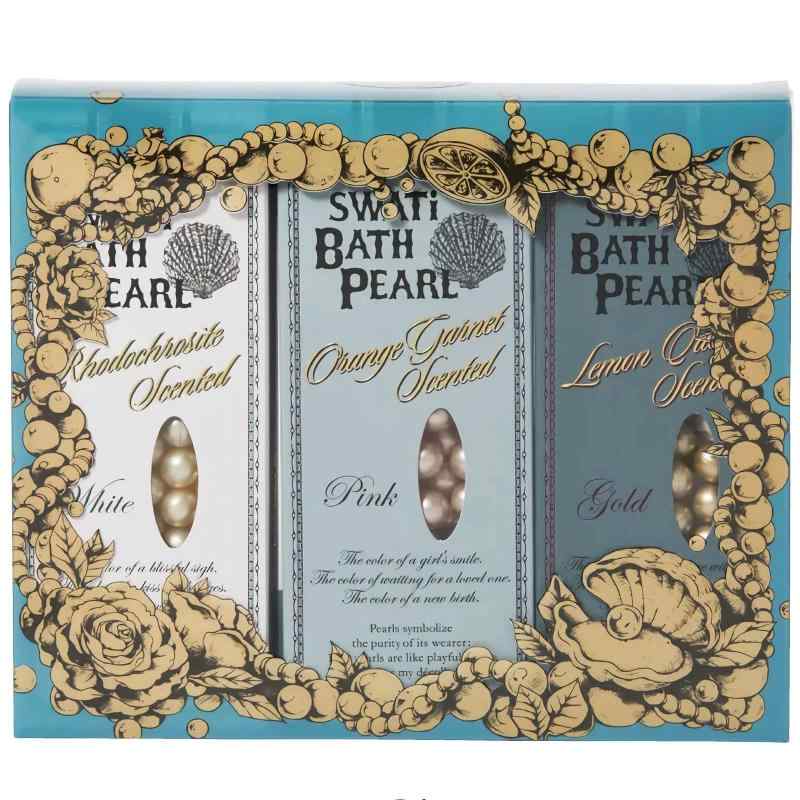 SWATi BATH PEARL COLLECTION スワティー バスパール コレクション ギフトセット Sサイズ3種セット3つの香りのギフトセットローズをベースとした「インカローズの香り」アプリコットをベースとした「オレンジガーネットの...