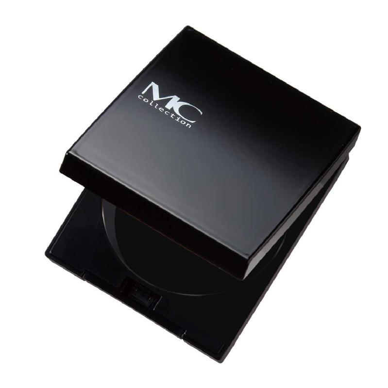 コンパクトケース 黒 丸型レフィル用 鏡付き （ ファンデーションケース ）【 MCコレクション 】【 鏡付きコンパクトケース 】 コンパクトケース 2段 黒 丸型レフィル用 鏡付き （ ファンデーションケース ） MCcollection...