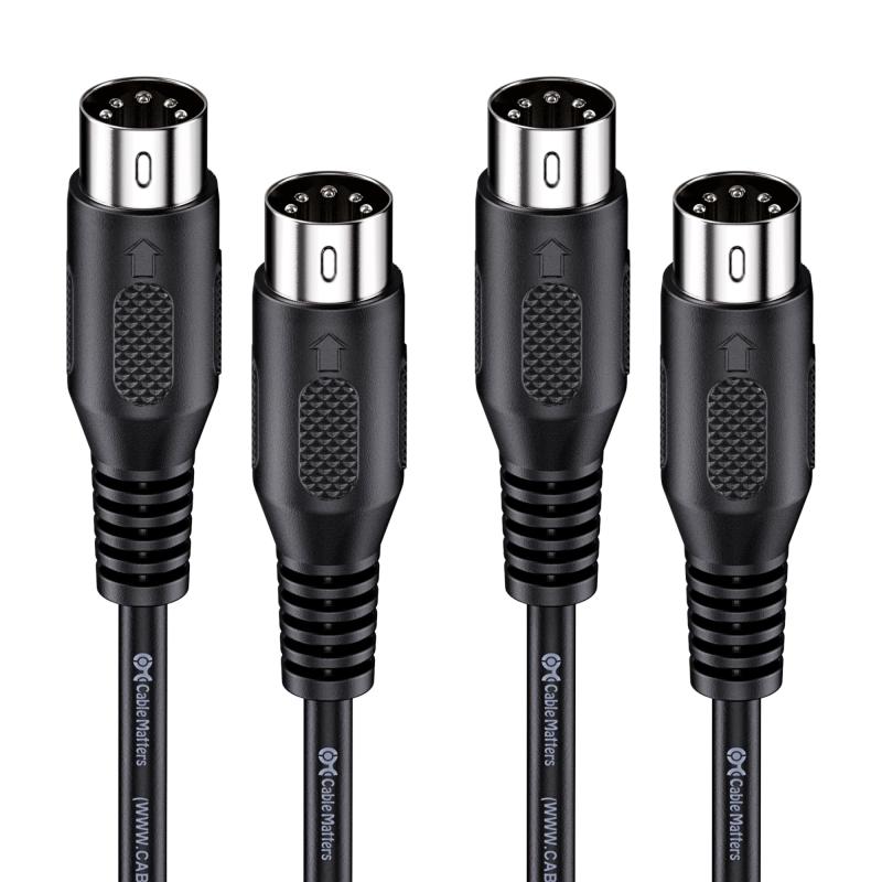 Cable Matters Midi ケーブルCable Matters DIN MIDIアダプター2個パック。