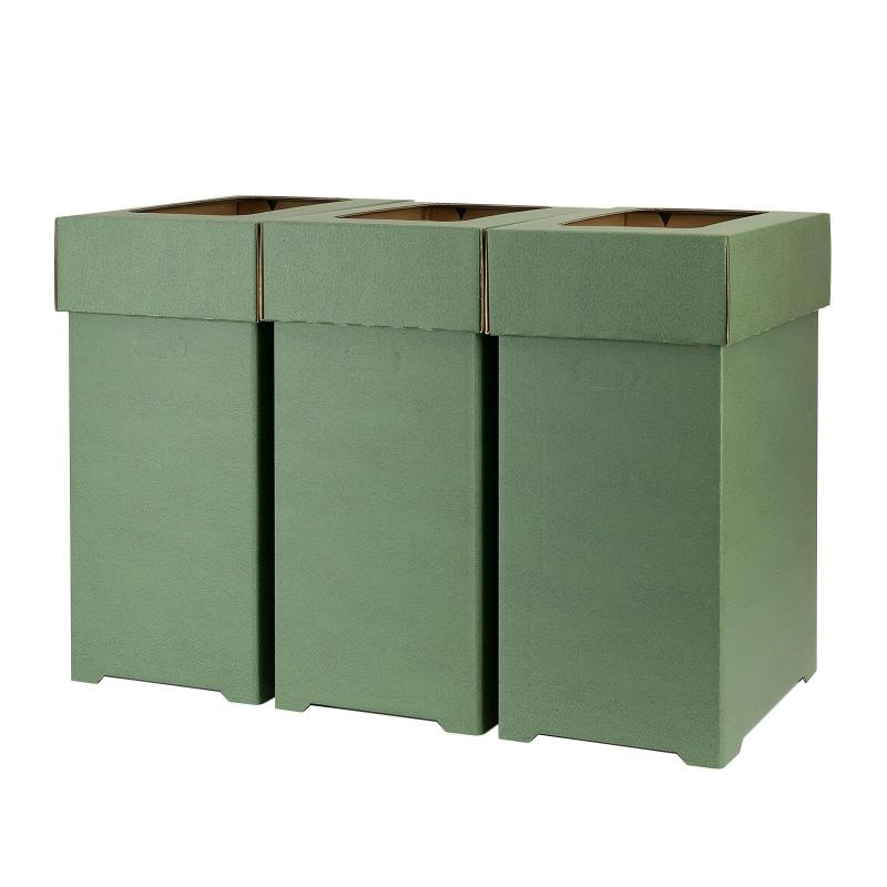 yamapac ダンボールダストボックスどんな場面でも使いやすい、組み立て式のダストボックス。フタ付きでスッキリ汚れた時の処分もラクラク。組立前の状態でお届けします。(外寸)W360mm×D245mm×H510mm