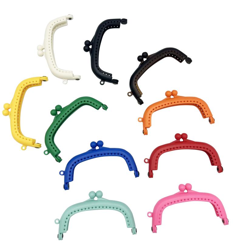 がま口 口金 8.5cm 型紙付き 10色 10点セット