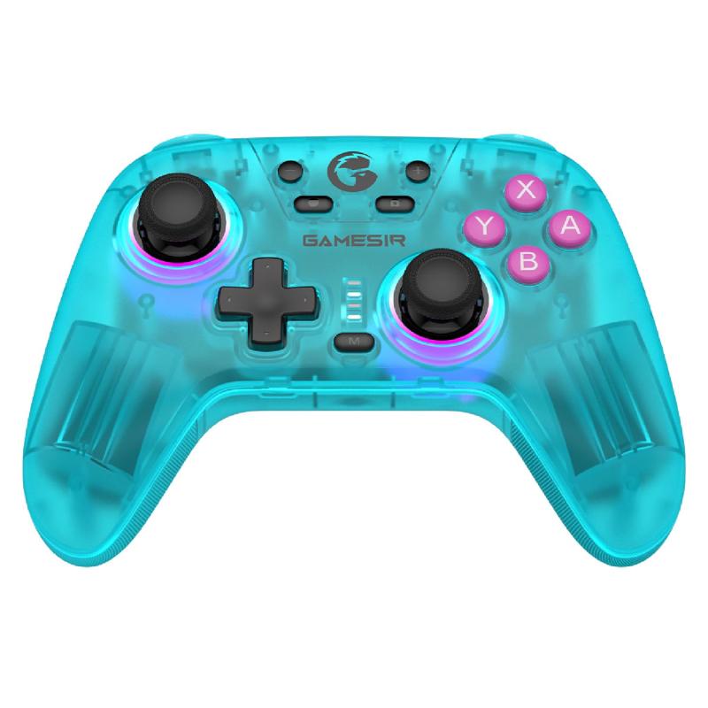 GameSir Nova ワイヤレスコントローラー, ネオンティール/レトロホワイト, ホールエフェクトスティック搭載, RGBライトリング搭載, 1200mAhバッテリー Switch/PC/iOS/Android 対応高精度ホール効果ス...