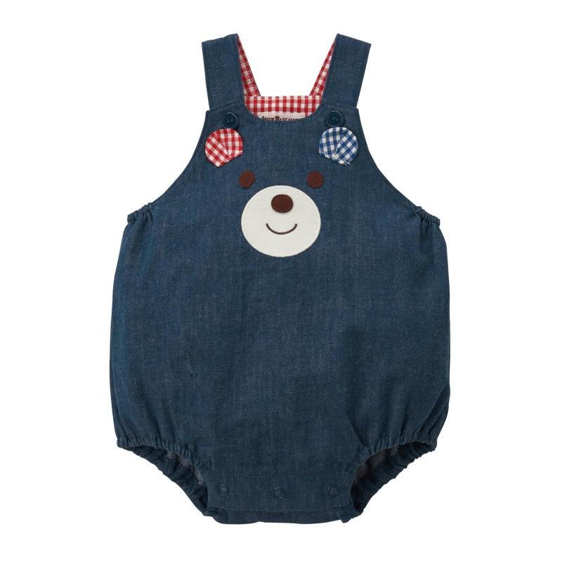 [MIKIHOUSE HOT BISCUITS] [ミキハウス ホットビスケッツ] ロンパース 男の子 女の子 ベビー 子供服 70-1527-495