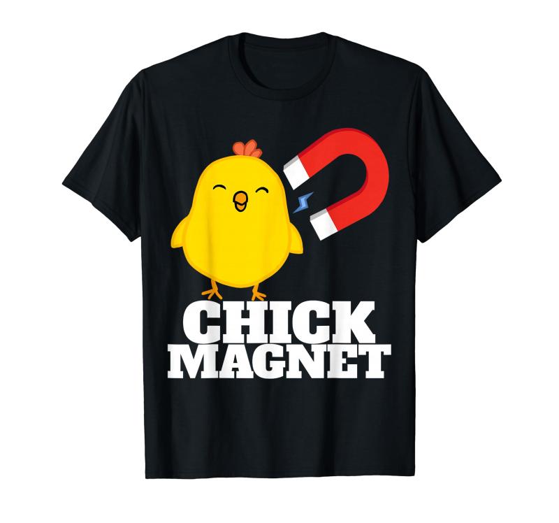Chick Magnet funny Easter Chick with magnet Tシャツfunny Chick Magnet tee shows a chick and a magnet. A funny Easter tee fe...