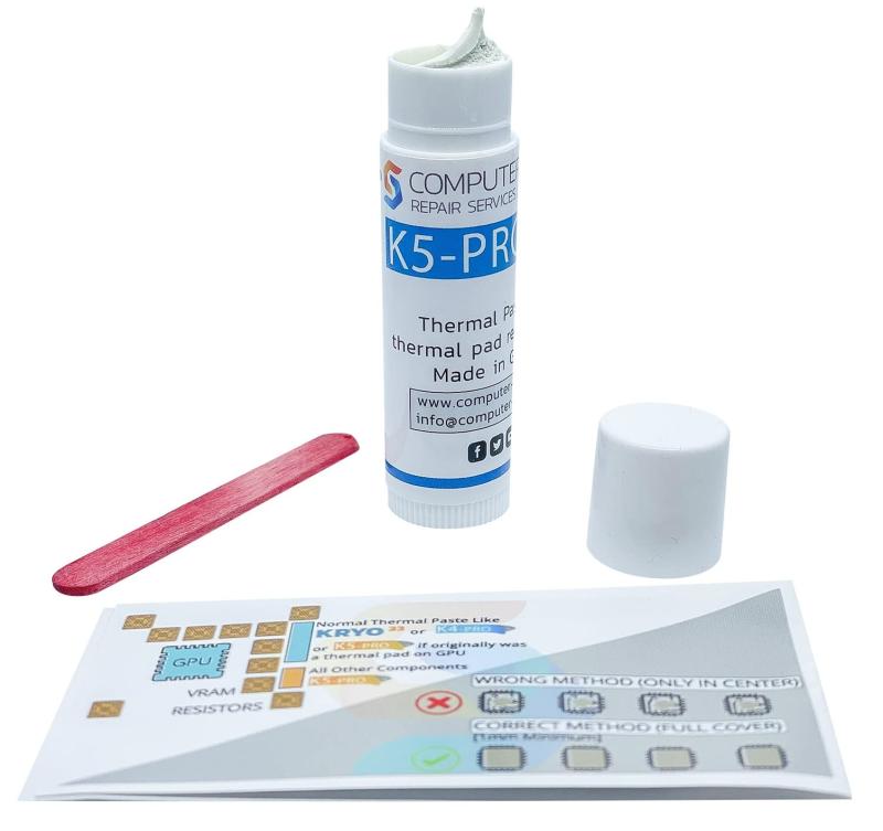 K5 PRO 10g Viscous Thermal Paste for Thermal Pad Replacement Liquid Thermal Pad Putty Apple iMac、Asus ROG、Acer Nitro、MSI...