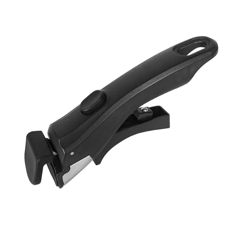 フライパン取っ手 鍋用ハンドル 耐熱 滑り止め 着脱式 ワンタッチ簡単操作 片手でらくらく外せる コンパクト収納 汎用 鍋を傷つけない 安定性【着脱式専用取っ手】人間工学に基づいたデザインで、片手でもスムーズに操作できます。調理中に急いで取...