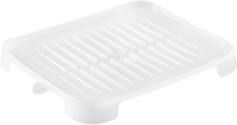 InterDesign 水切りトレイ 調整可能 排水口付き キッチン フロスト 61040EJ41.15 x 34.80 x 4.45 cm可動式排水口付きの水切りラックウネ織り模様でお皿や、ポットやフライパンをカウンターなどの平らな表面に...