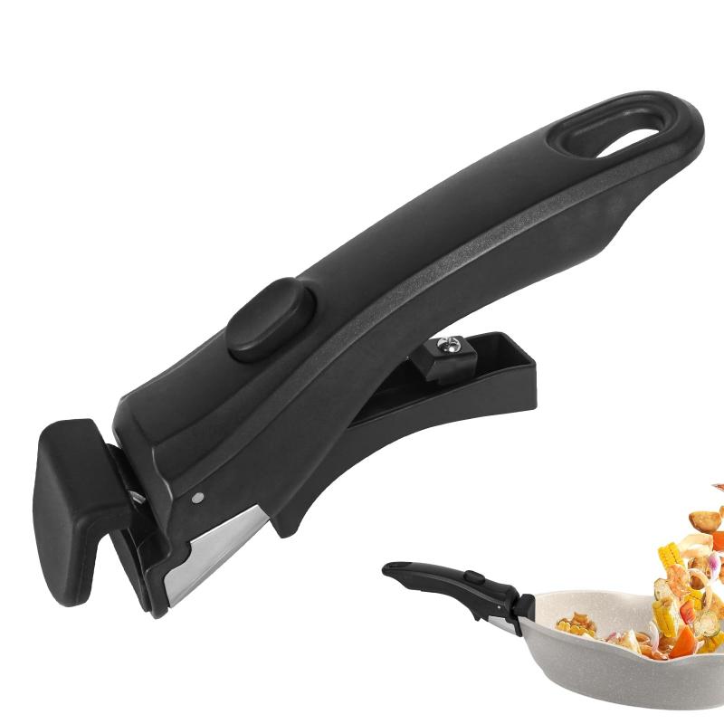 フライパン 取っ手 鍋の取っ手 単品 着脱式 ハンドル【ワンタッチ着脱で簡単操作】このフライパン用取っ手は人間工学に基づいて設計され、片手で簡単に取り付け・取り外しができるため、調理中もラクラク操作できます。【適用場合】クリップ部分は滑り止...