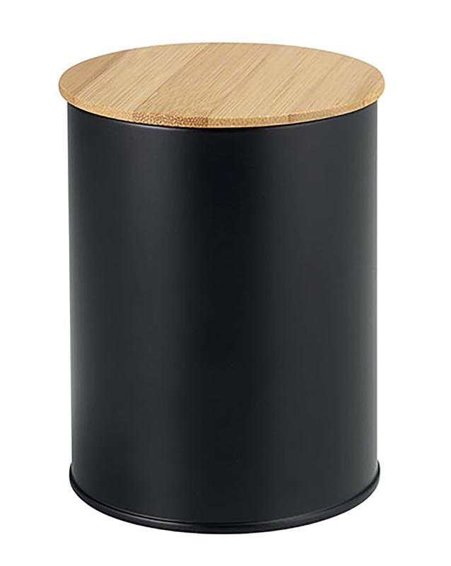 佐藤金属 キャニスター ウッドブラック サイズ：約W9.7 D9.7 H12.6 4521540259230サイズ：約W9.7 D9.7 H12.6