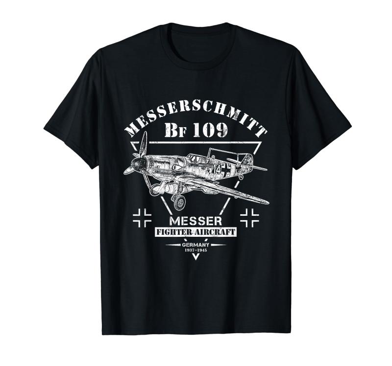メッサーシュミット Bf109 (Messerschmitt Bf 109) TシャツBf 109（Messerschmitt Bf 109）は、第二次世界大戦のドイツの戦闘機でした。この第二次世界大戦の戦闘機のデザインは、航空のファン、軍...