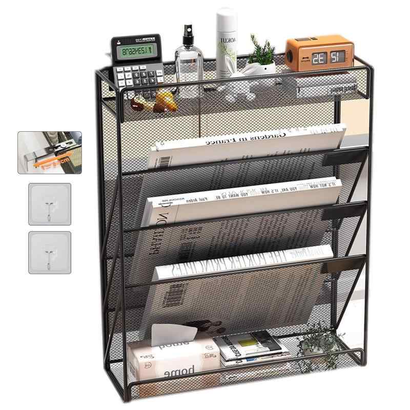 書類トレー 縦置き 卓上収納ラック a4レターケース ファイルボックス 書類整理 壁掛けファイルラック リビング収納 a4サイズ用紙 事務収納 デスク 書類ケース 収納ケース メッシュメタル製 【耐荷重性が強く、頑丈で耐久性があります】金属...