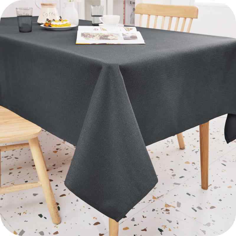 Deconovo テーブルクロス 撥水加工 防汚 北欧 おしゃれ 無地 厚手
