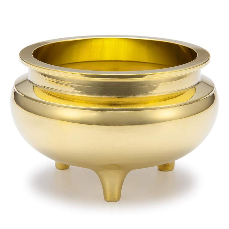 仏壇屋 滝田商店 仏具 香炉 机上香炉 磨き 2.5寸 胴径7.5cm×高さ5.8cm 仏壇用 真鍮製 線香立て 高岡銅器 証明書付寸法：胴径7.5cm×高さ5.8cm／材質：真鍮製、磨き仕上げ／生産地：富山県高岡製香炉は線香や焼香を供える...