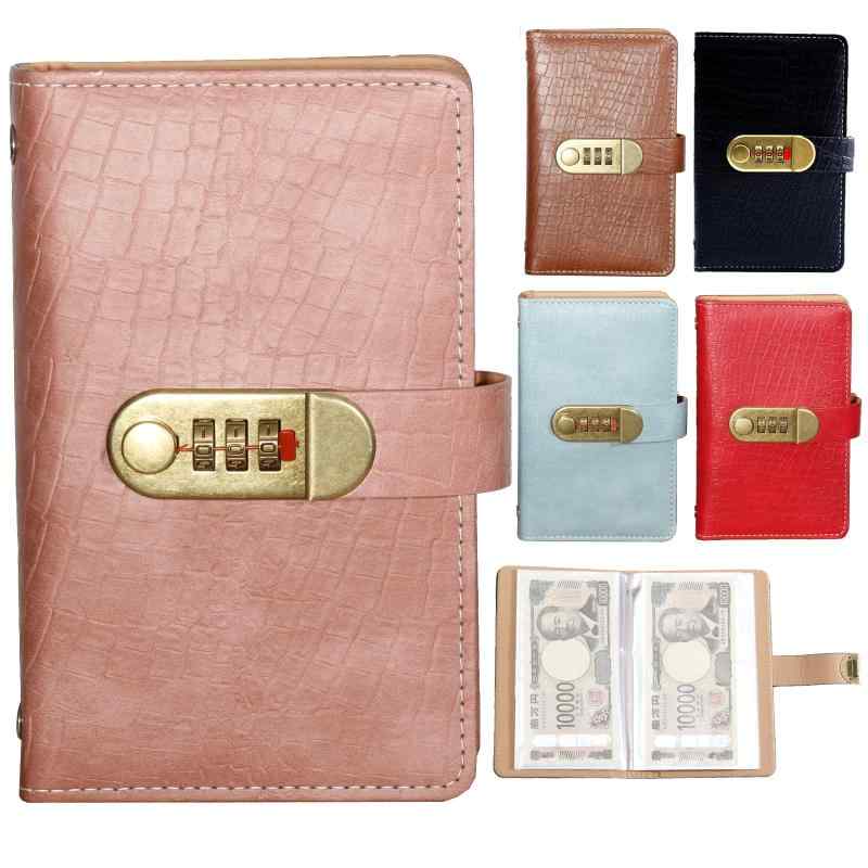 FUHAIFUNANDX 貯金箱 お札 100枚収納可能 貯金バインダー 貯金ファイル 貯金手帳 おもしろ お札封筒貯金 おしゃれ 貯金ノート 家計管理 可愛い 大容量 おしゃれ おもしろ ダイヤルロック付き【貯金箱 - 100万円貯まる】...