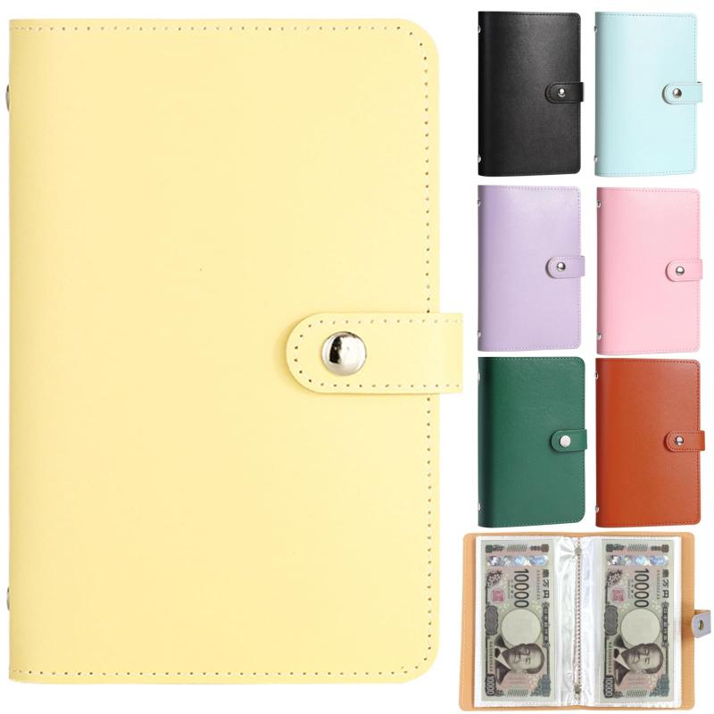 【Xitalia】貯金箱 50ページ/一万円札100枚収納 貯金ファイル 子供の貯金 予算ファイル 封筒式貯札帳 100万円貯金チャレンジ 貯金計画 お金仕分け コンパクトサイズ