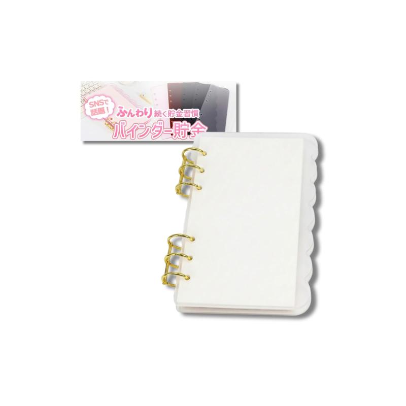 ikomaido バインダー貯金 韓国 A6 アクリルバインダー お金管理 ファイル 家計管理 貯金ファイル 封筒貯金 貯金封筒 雲カーブデザイン 5色展開 リフィル5枚 推し活 かわいい 予算管理【韓国風バインダー貯金】雲のような丸いカー...