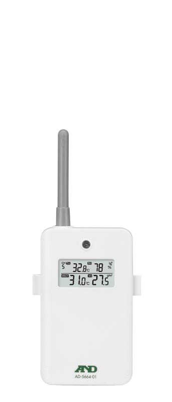 A&amp;D マルチチャンネルワイヤレス環境温湿度計 子機 AD-5664-01